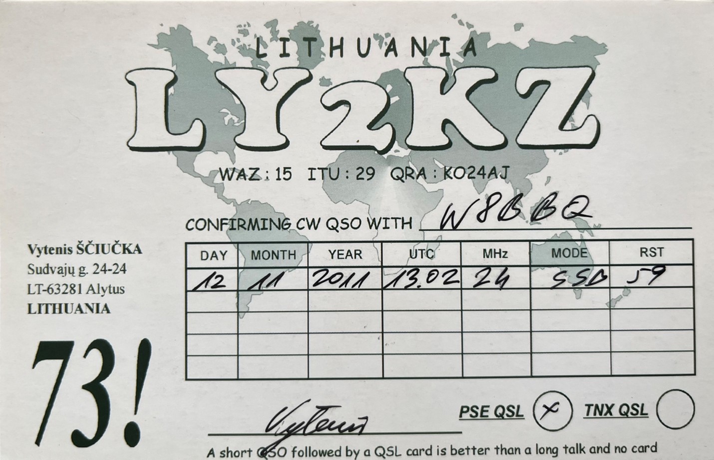 It’s All in the Cards! QSL Cards from Lithuania and Poland