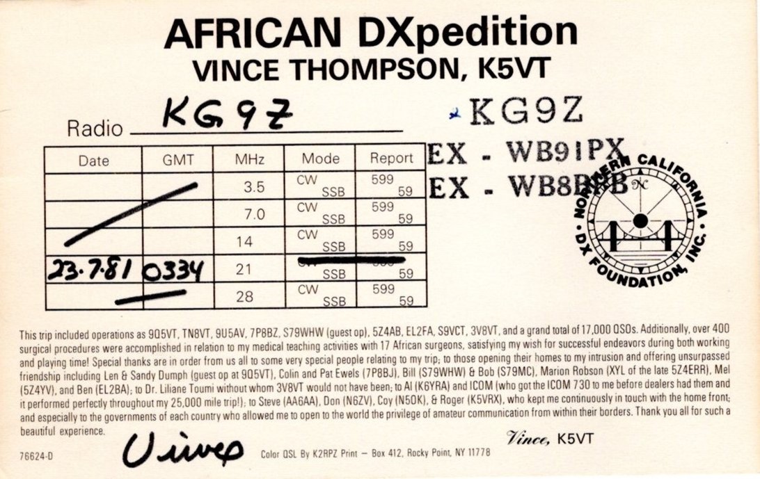 It’s All in the Cards! QSL Cards from the Democratic Republic of the ...