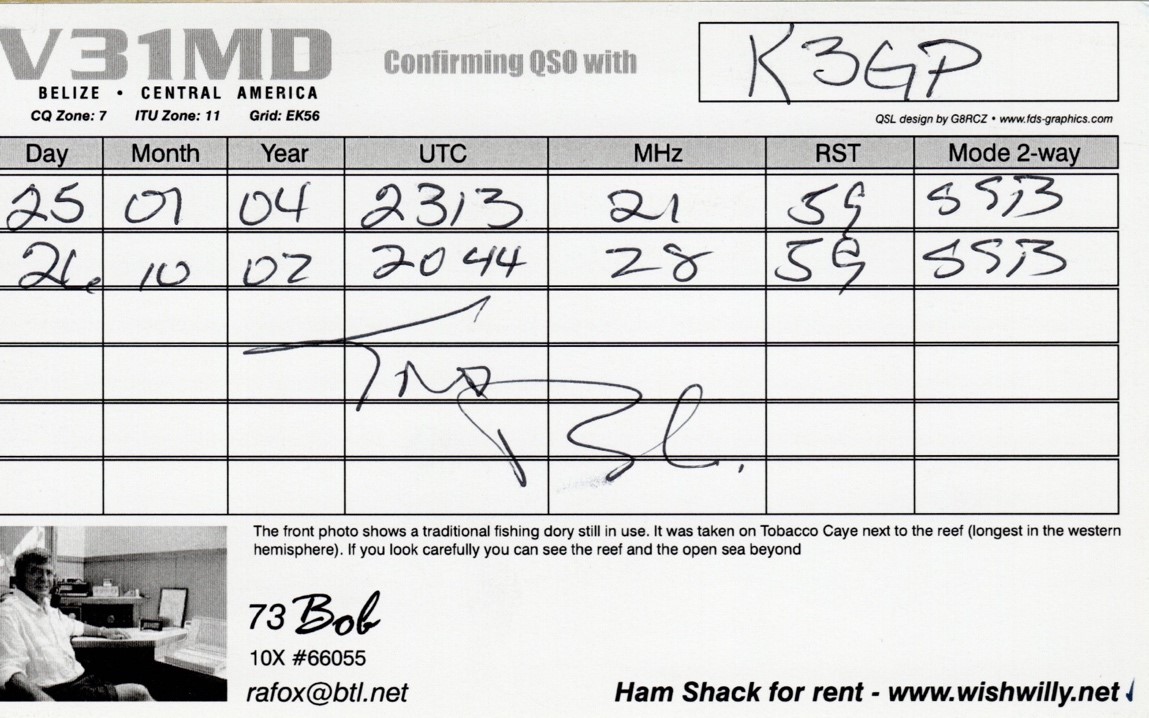 It’s All in the Cards! QSL Cards from Belize