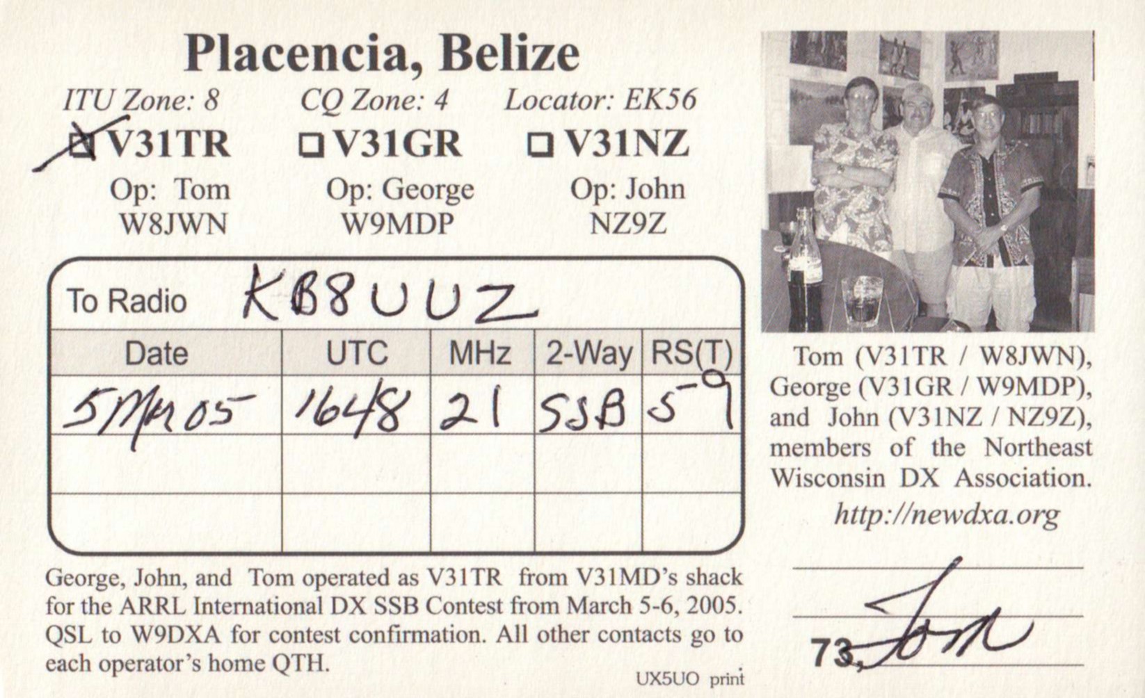 It’s All in the Cards! QSL Cards from Belize