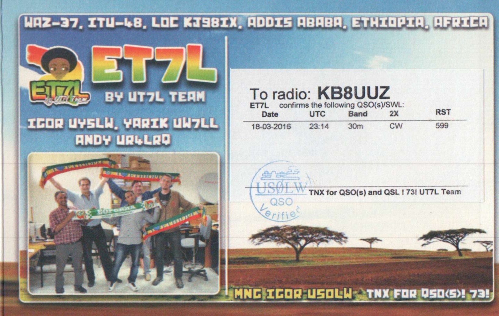 It’s All in the Cards! QSL Cards from Ethiopia