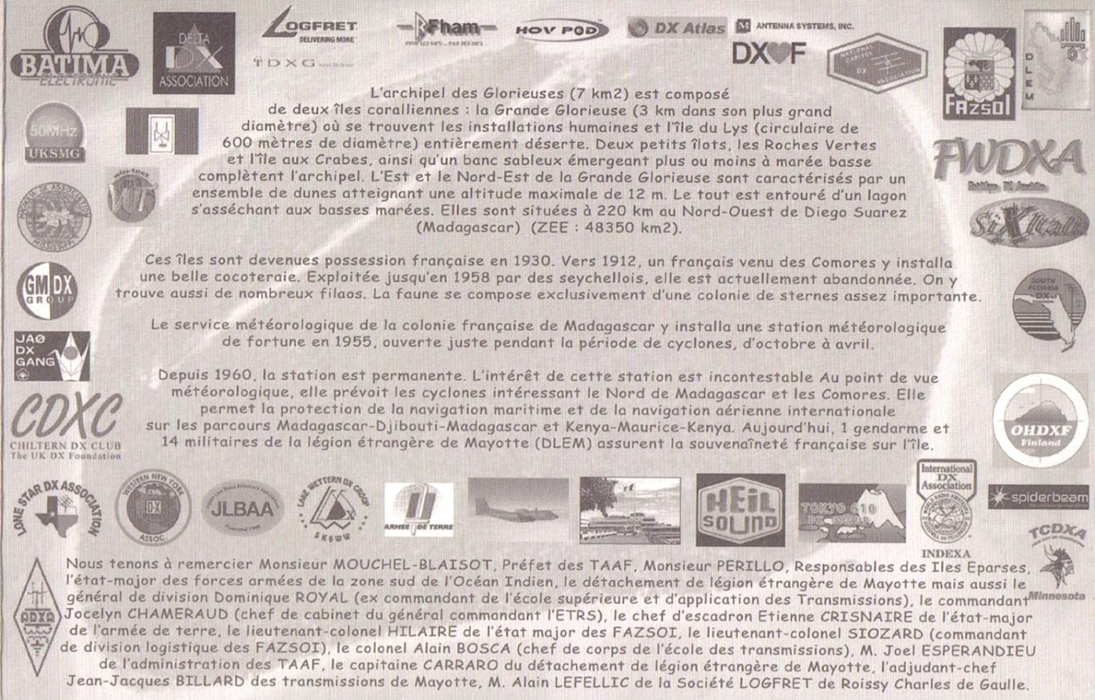 It’s All in the Cards! QSL Cards from the Glorioso Islands