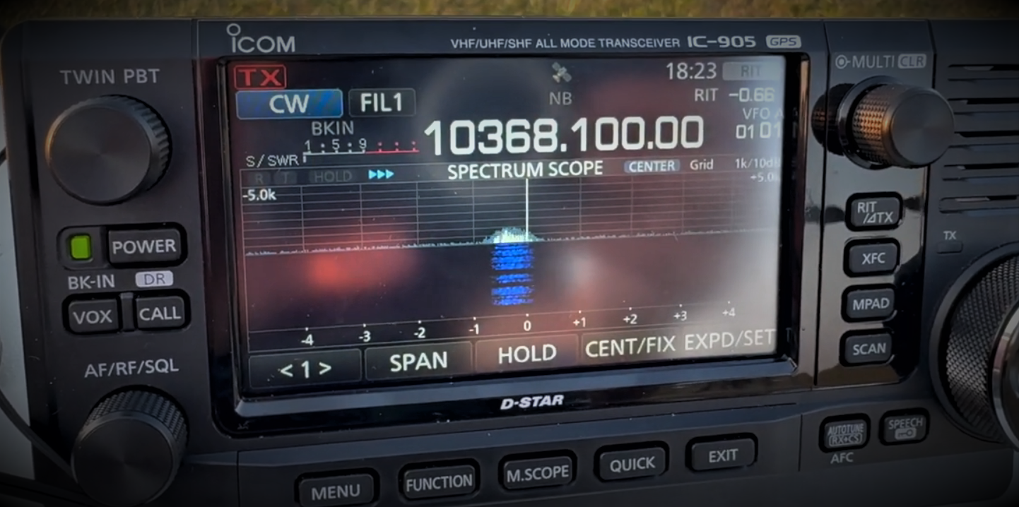 Making Your First QSOs on 10 GHz Using the Icom IC-905 (Video)